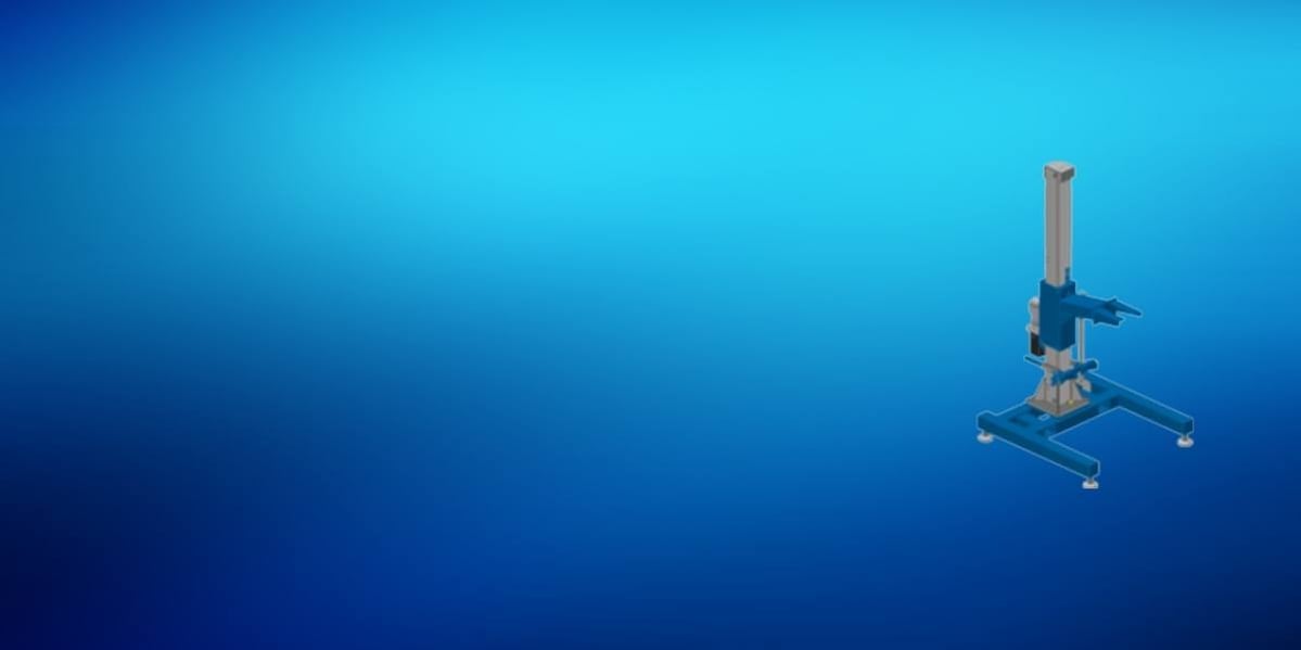 Industrial Lift Stands for Batch Mixers - Admix