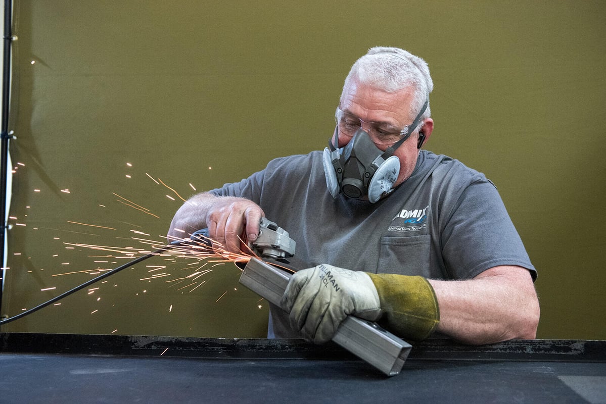 Industrial Lift Stands for Batch Mixers - Admix